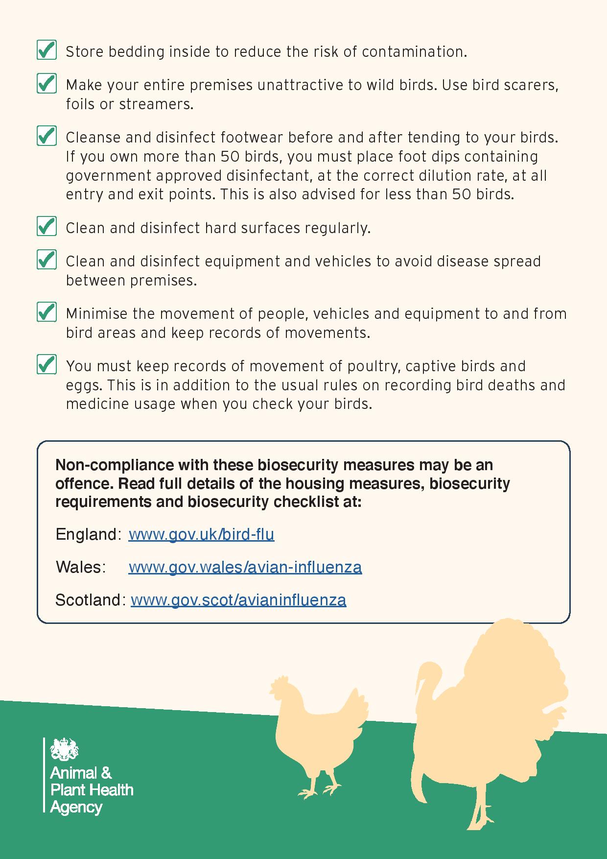 New Biosecurity Requirements for Chicken & Turkey Keepers ...